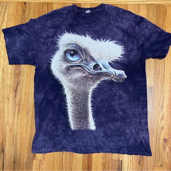 Delta | Shirts | Delta Apparel The Mountain Purple Ostrich Shirt Y2k ...